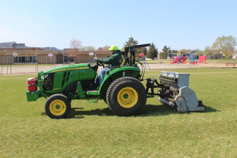 Sports Turf Core Aeration, Sports Turf Deep Tine Aeration